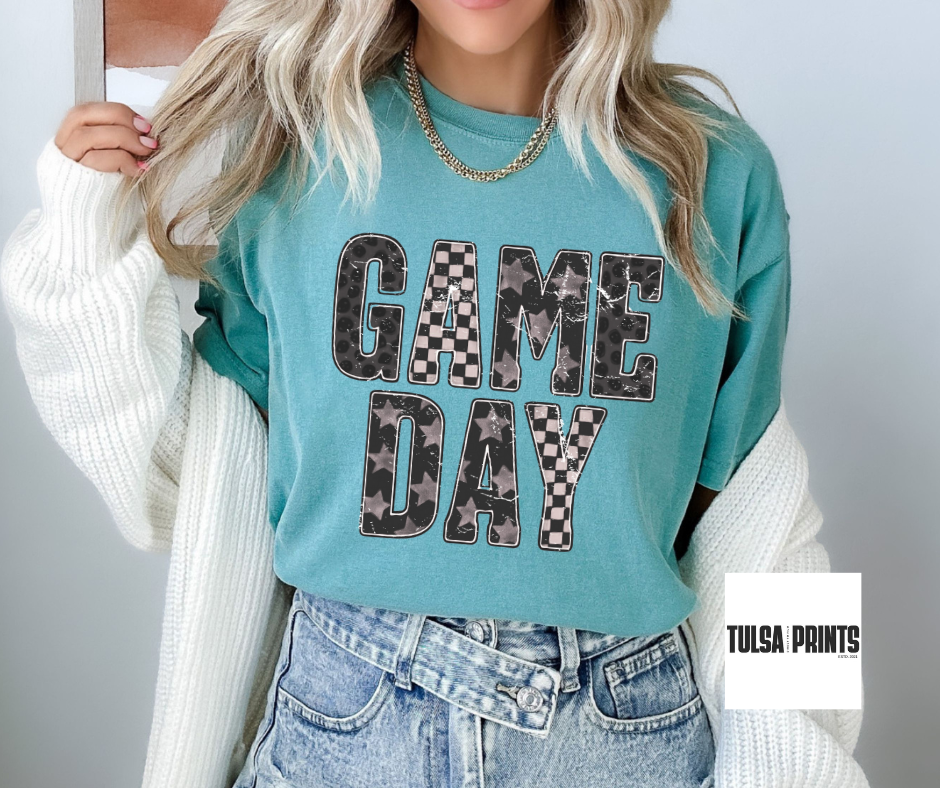DTF RETRO GRUNGE GAMEDAY TRANSFER – Tulsa DTF Prints