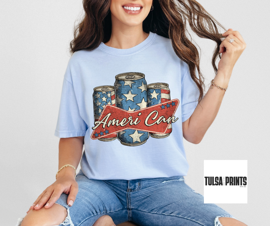 DTF RETRO AMERI-CAN TRANSFER – Tulsa DTF Prints