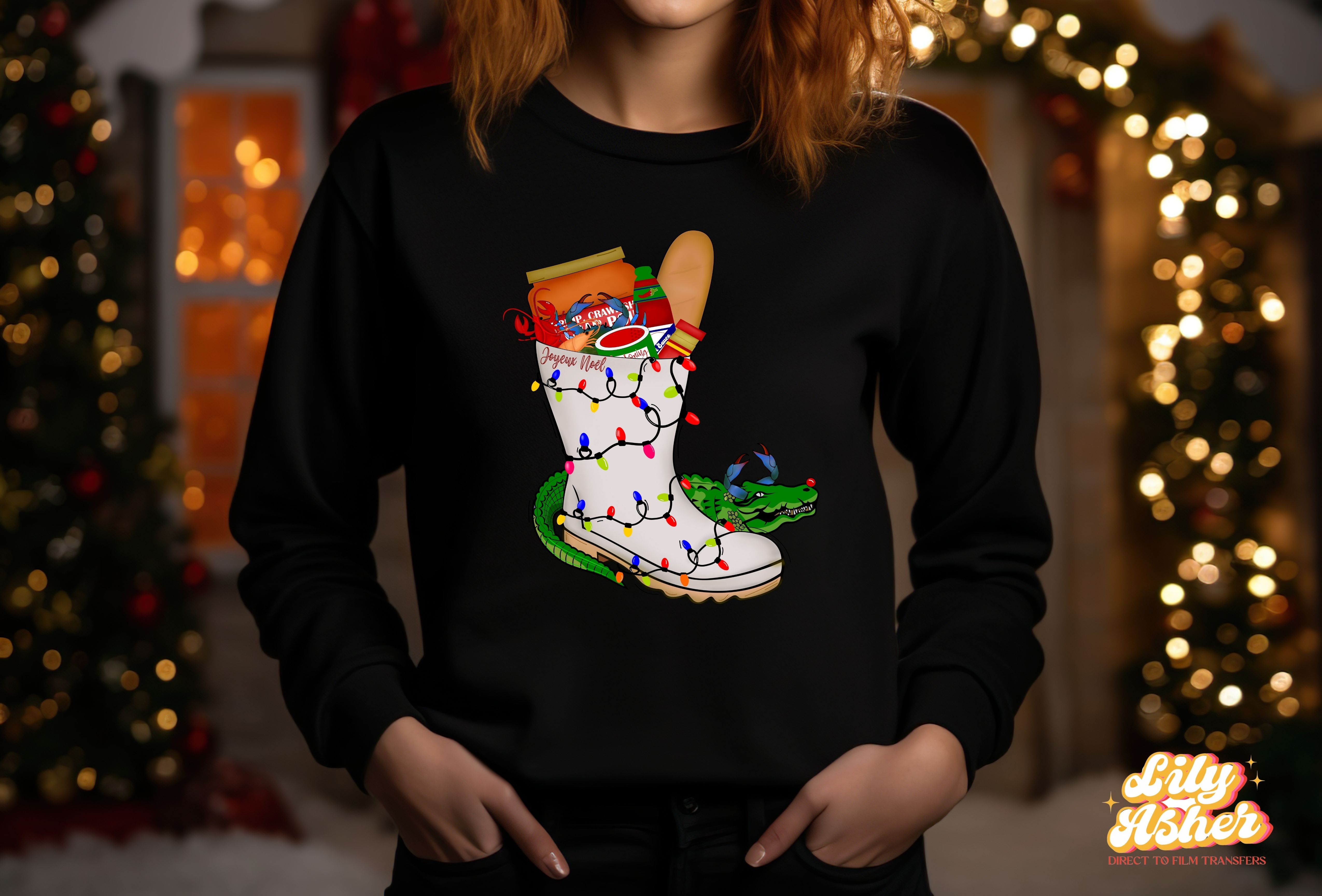 DTF CAJUN CHRISTMAS STOCKINGS TRANSFER – Tulsa DTF Prints