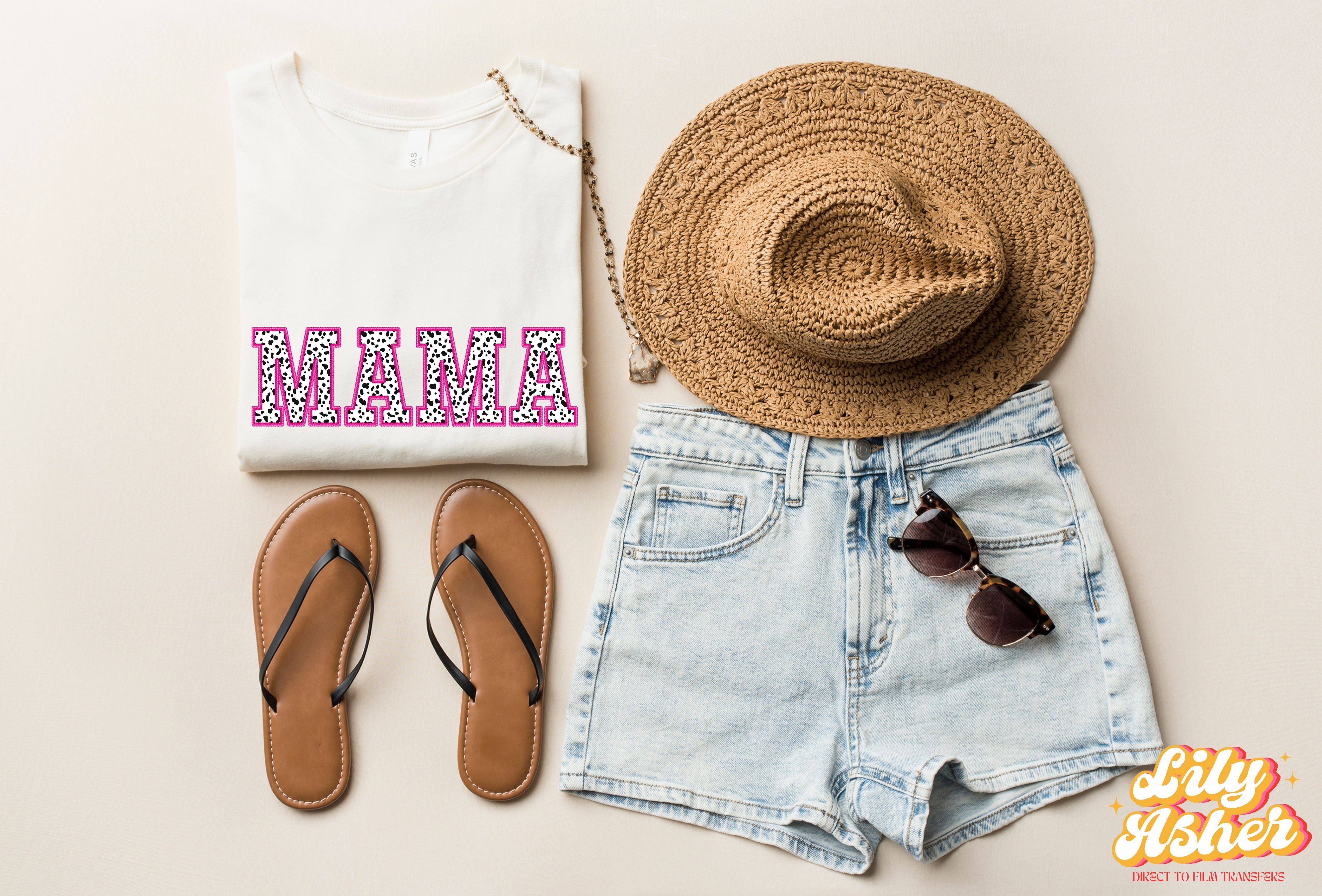 DTF MAMA FAUX EMBROIDERY DALMATIAN TRANSFER – Tulsa DTF Prints