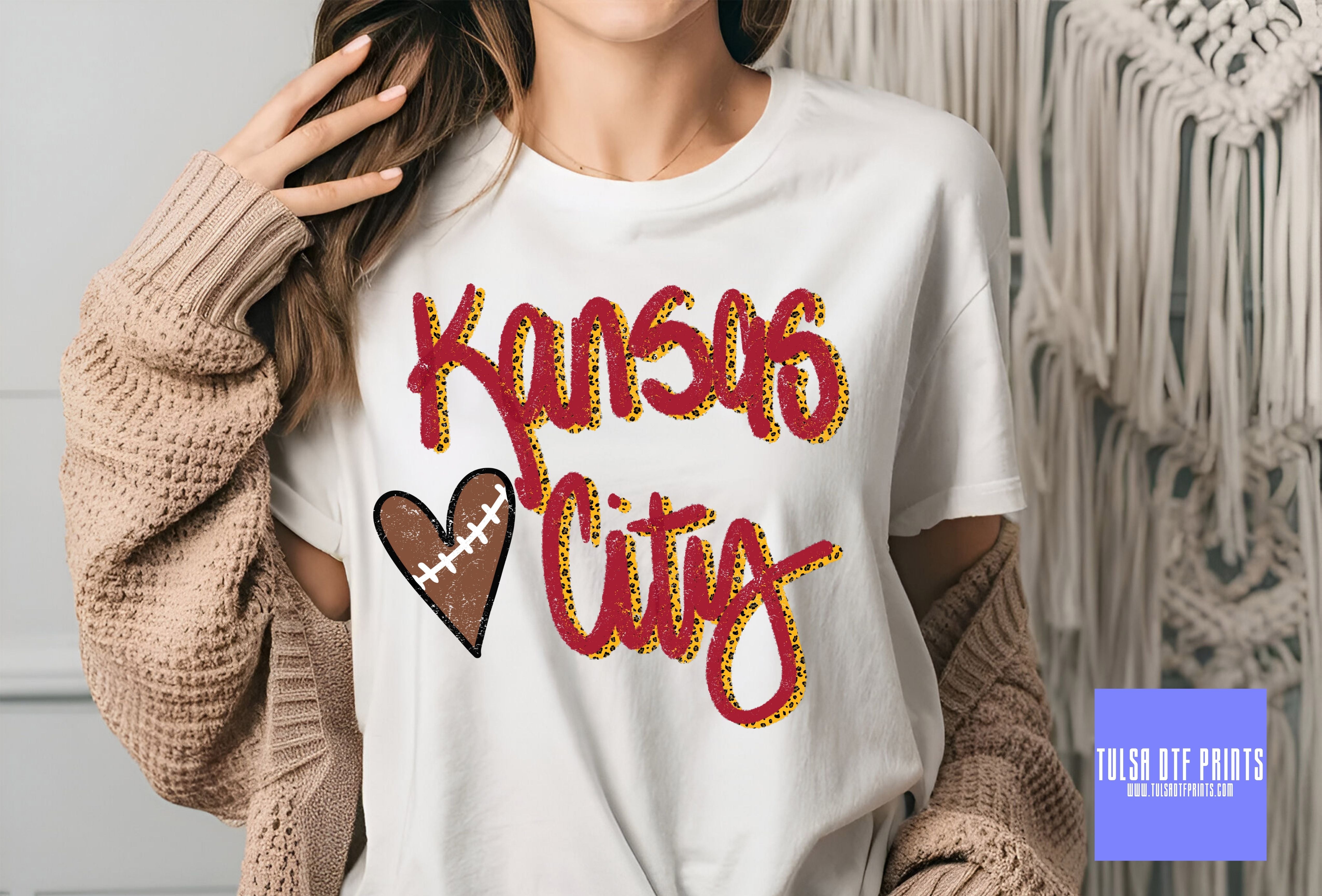 DTF KANSAS CITY CURSIVE LEO TRANSFER – Tulsa DTF Prints