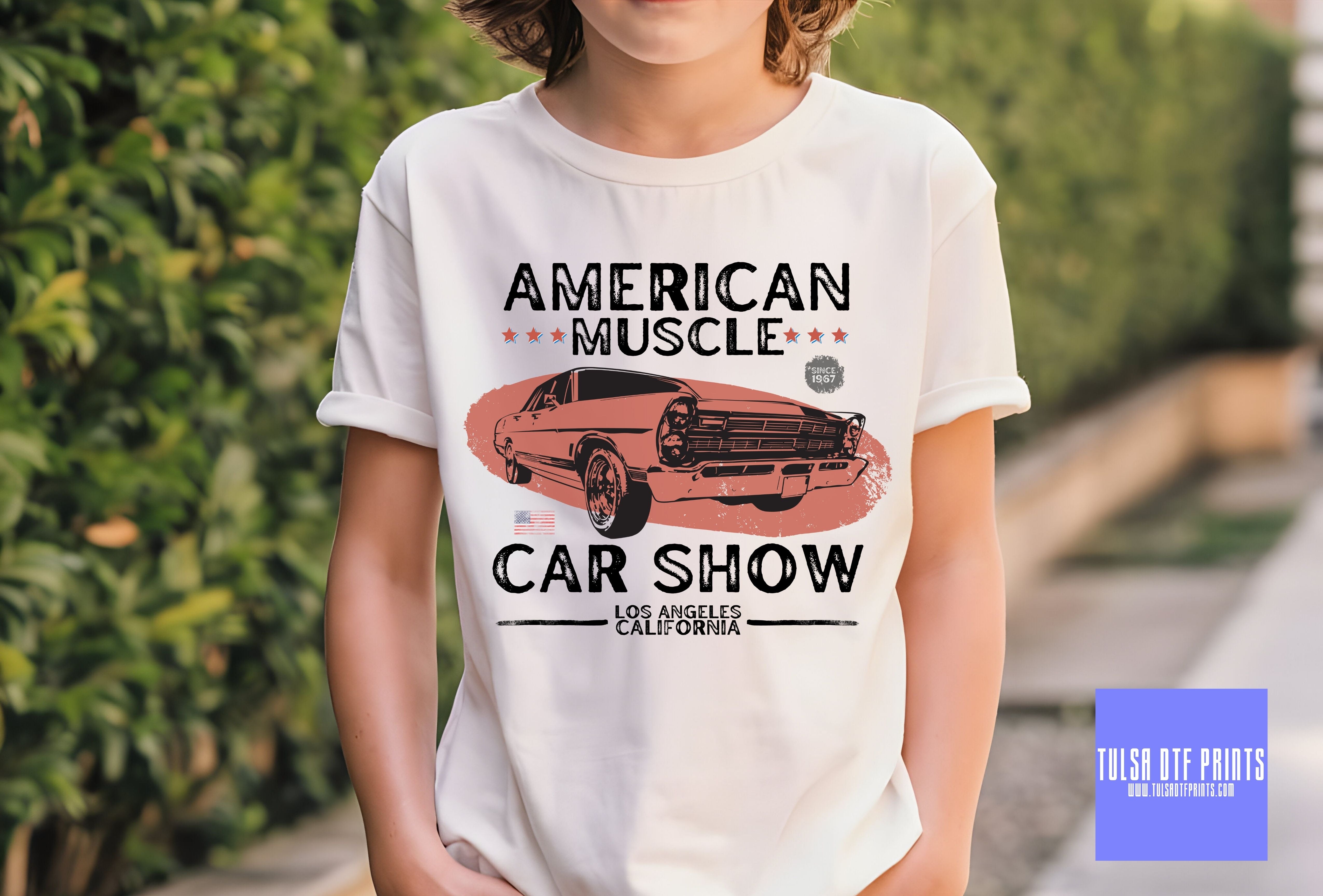 DTF AMERICAN MUSCLE CAR SHOW TRANSFER – Tulsa DTF Prints