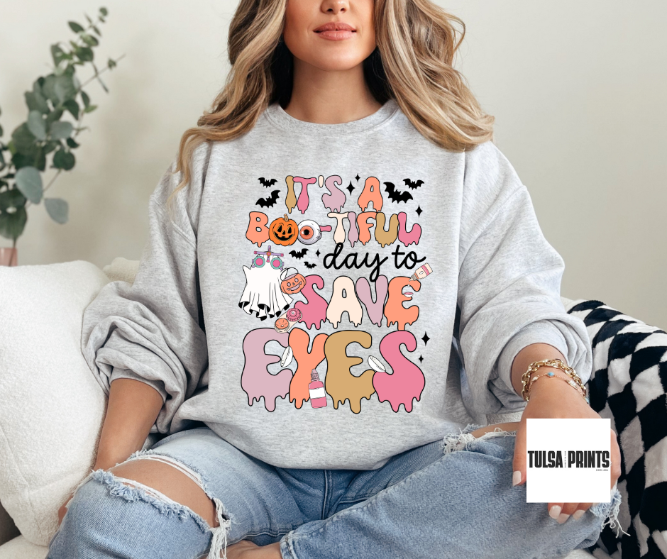 DTF IT'S A BOO-TIFUL DAY TO SAVE EYES TRANSFER – Tulsa DTF Prints
