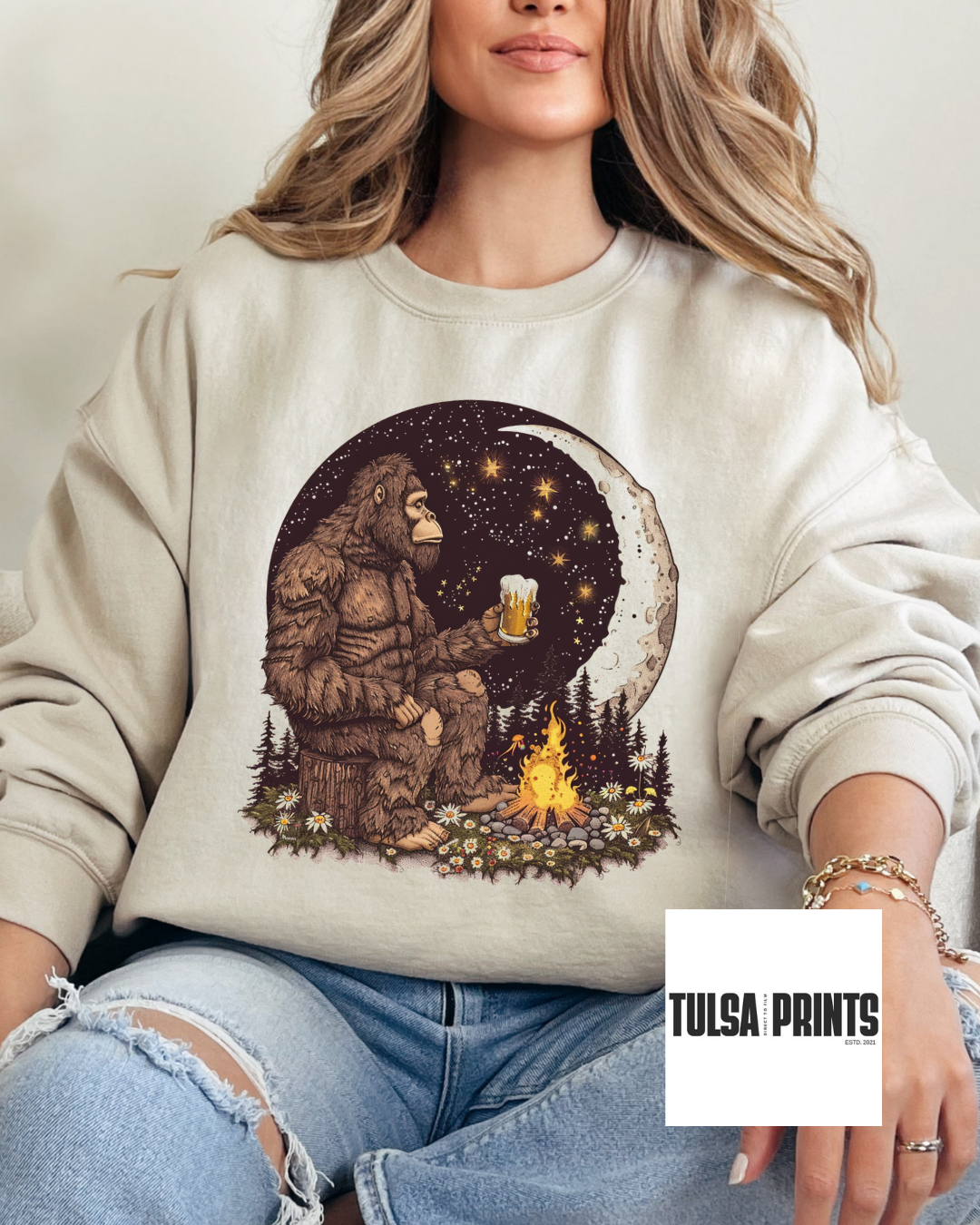 DTF BIG FOOT MOON TRANSFER – Tulsa DTF Prints