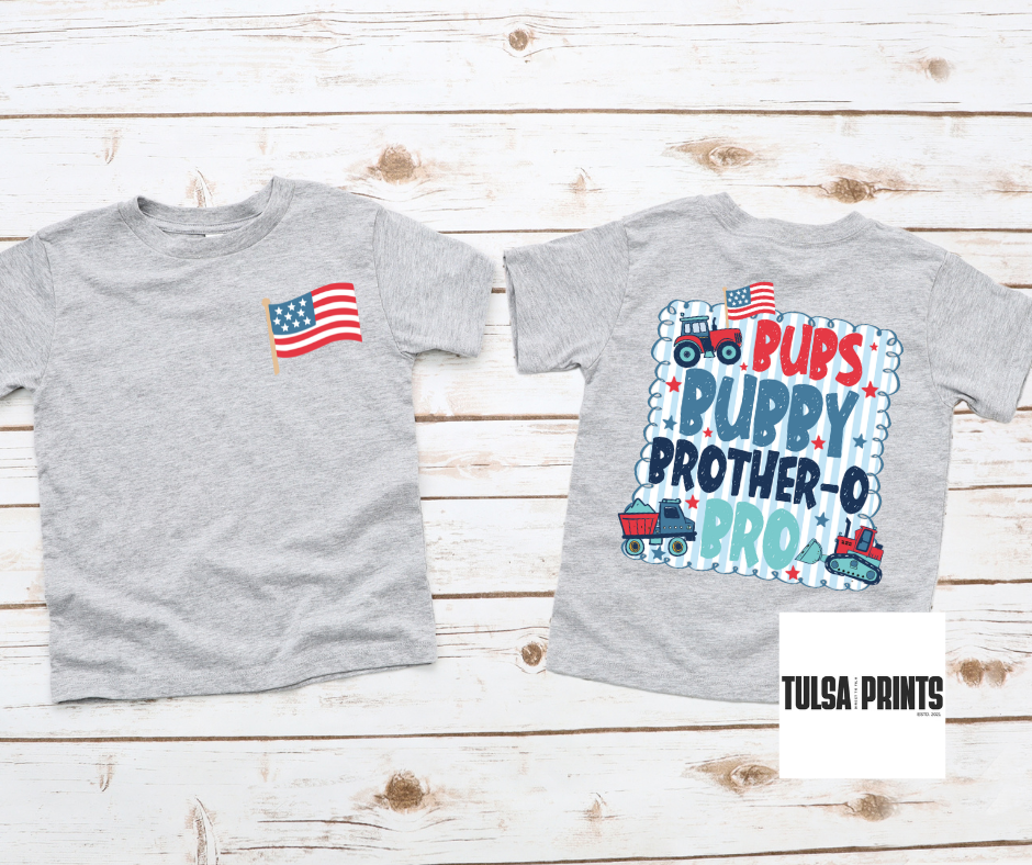DTF BUBS, BUBBY, BROTHER TRANSFER W/POCKET – Tulsa DTF Prints