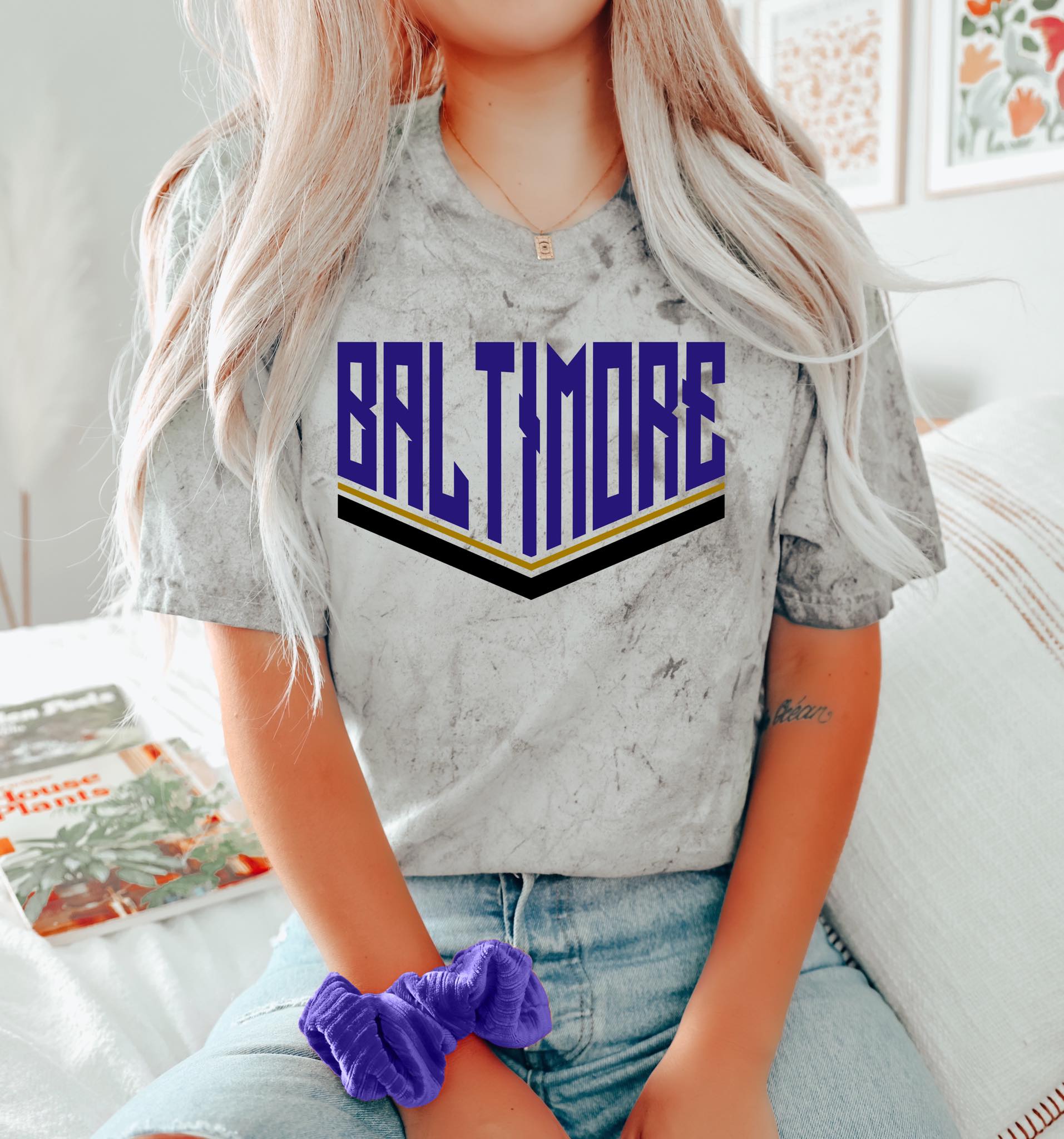 DTF BALTIMORE BLUE/YELLOW/BLACK VINTAGE DESIGN TRANSFER – Tulsa DTF Prints