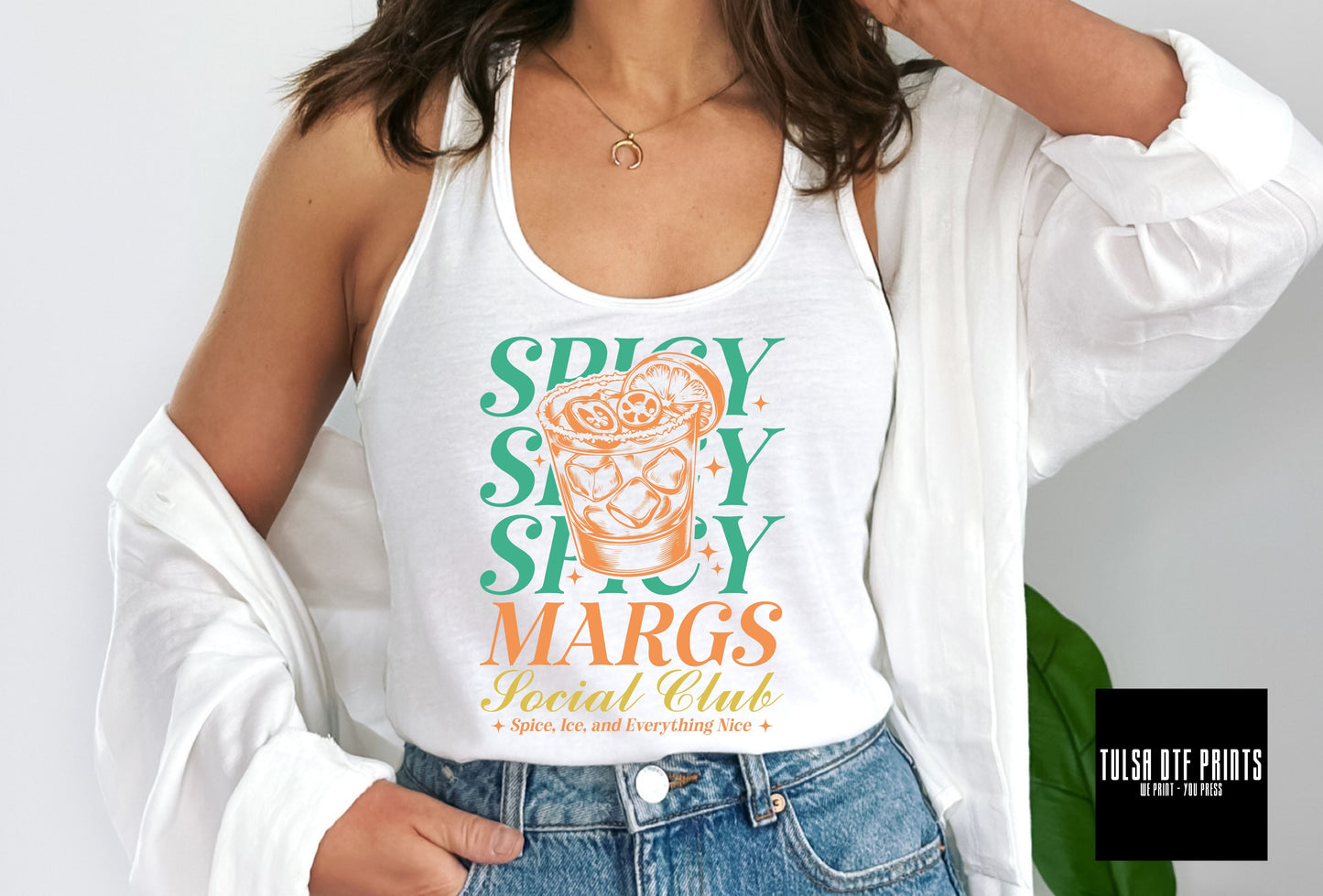 DTF RETRO SPICY MARGS SOCIAL CLUB TRANSFER – Tulsa DTF Prints