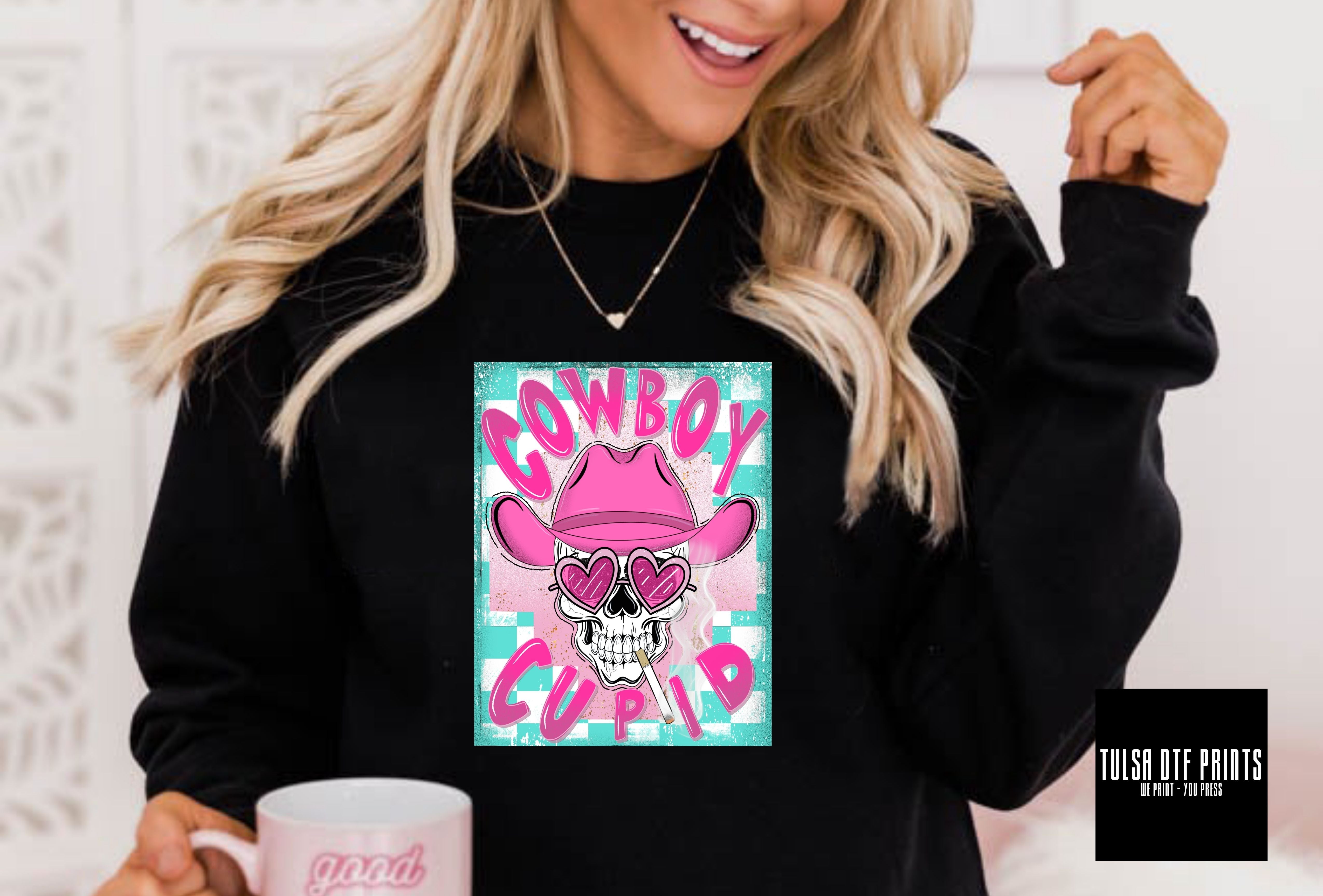 DTF COWBOY CUPID SKULL TRANSFER – Tulsa DTF Prints