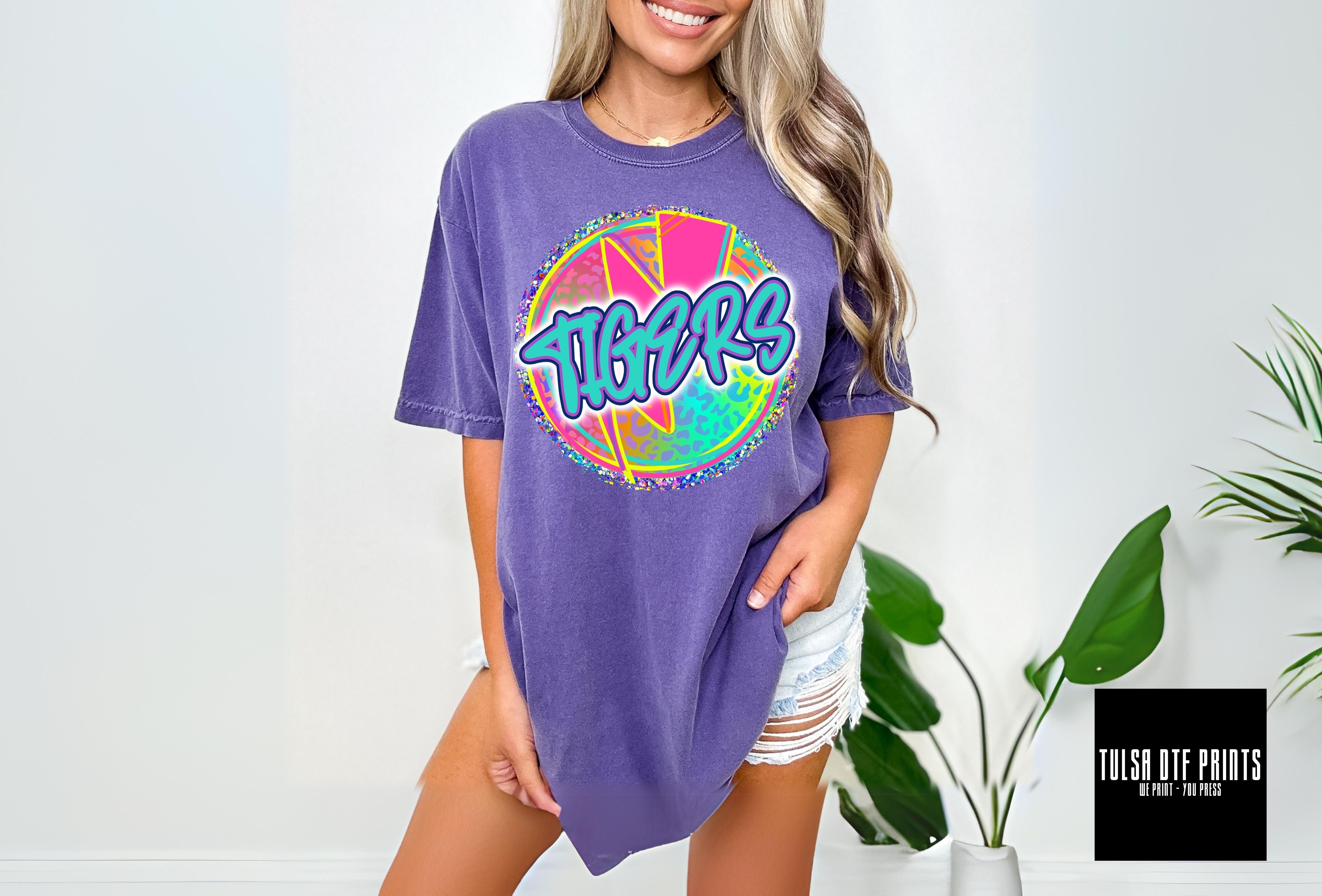 DTF TIGERS NEON LB GAME DAY TRANSFER – Tulsa DTF Prints