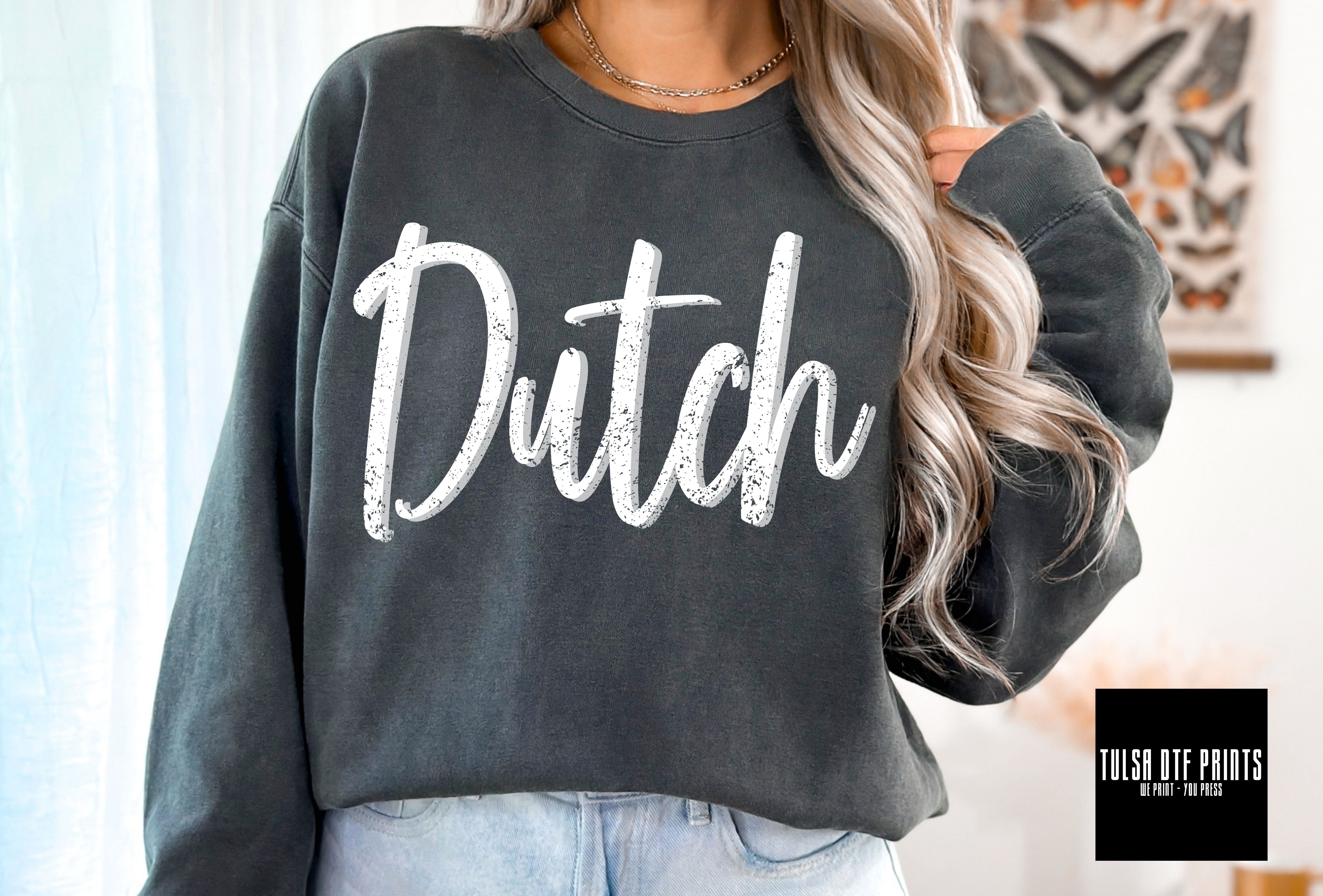 DTF DUTCH CURSIVE SHADOW GAME DAY TRANSFER – Tulsa DTF Prints