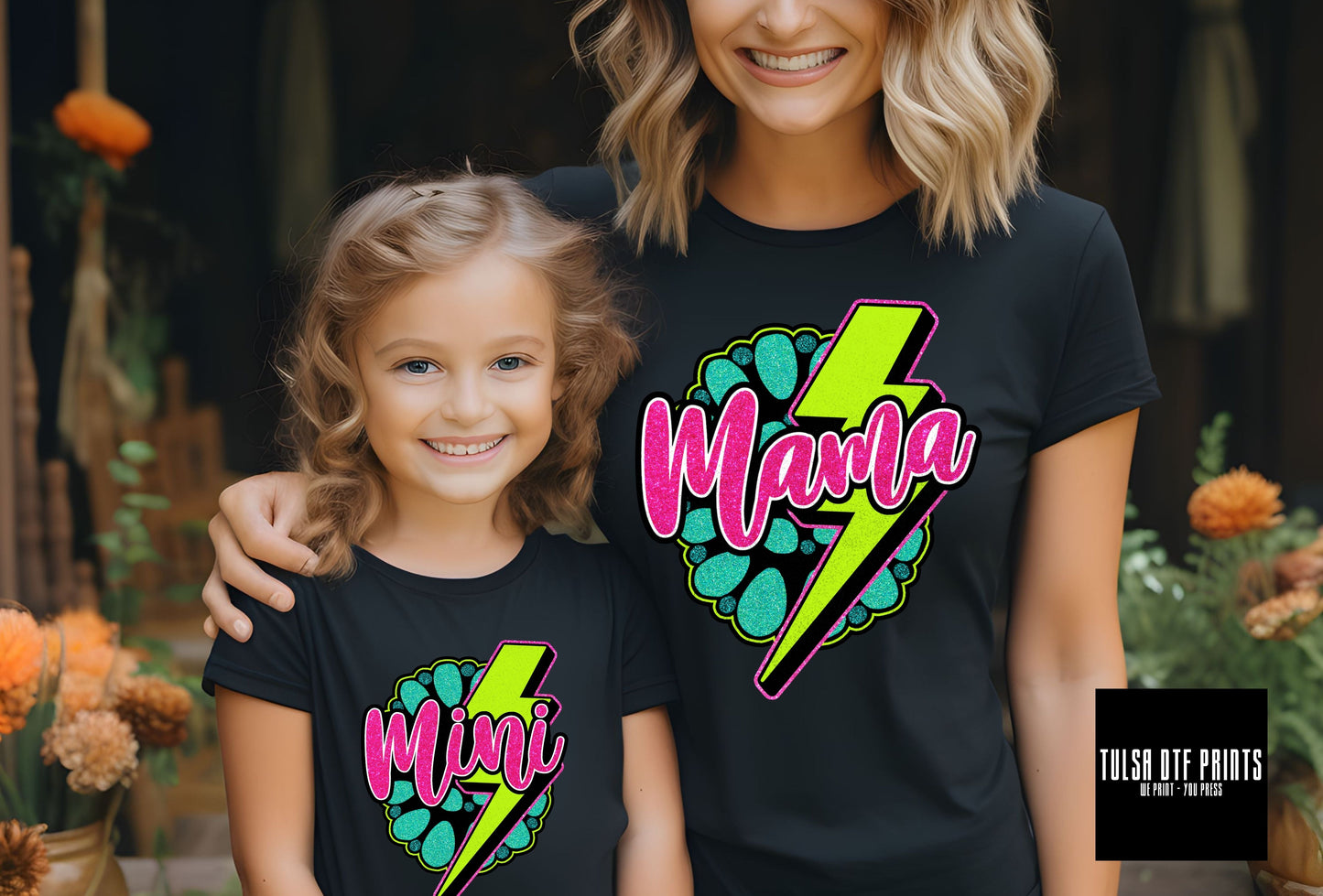 DTF MINI NEON LIGHTNING BOLT TRANSFER – Tulsa DTF Prints