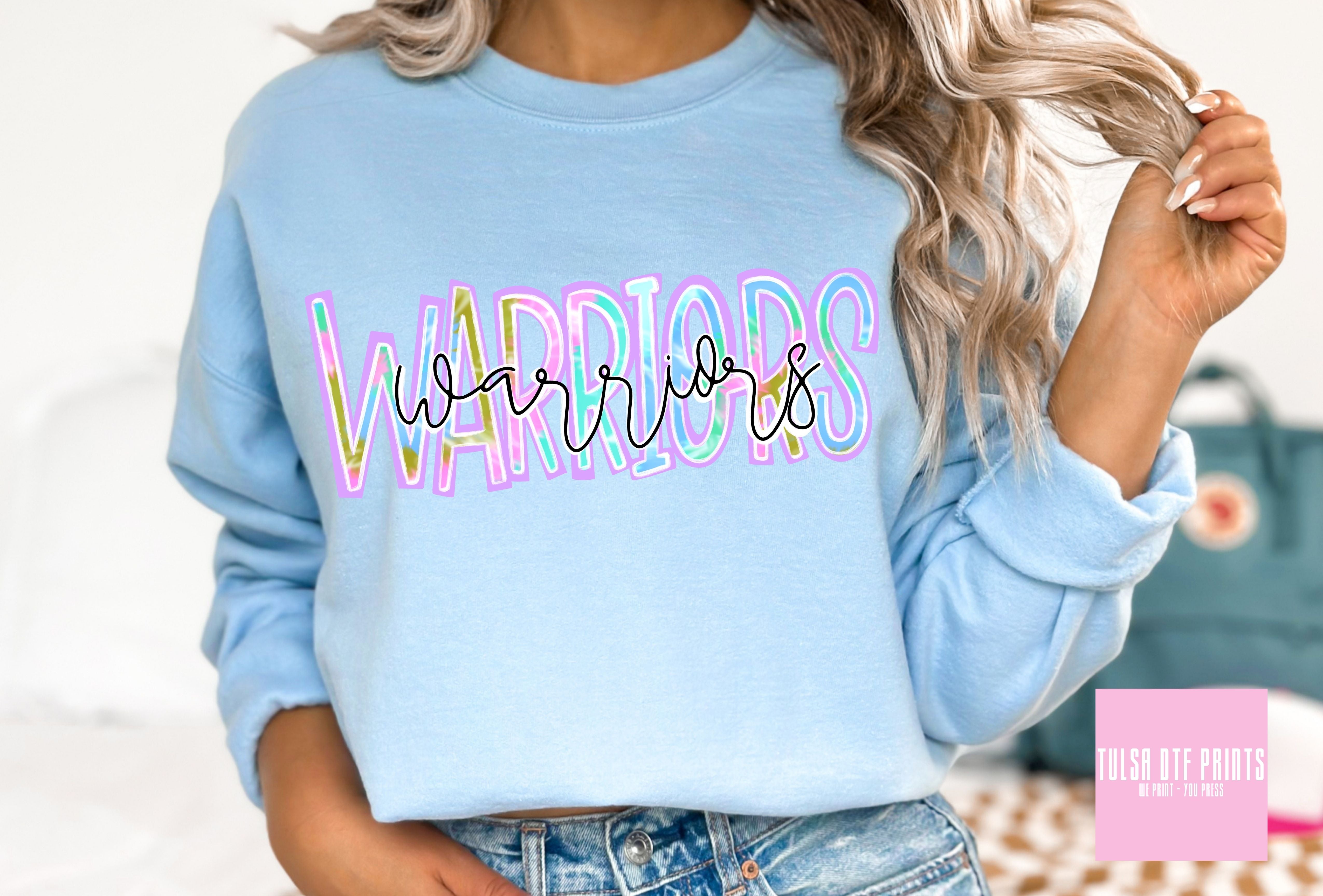 DTF WARRIORS TIE DYE GAME DAY MASCOT TRANSFER – Tulsa DTF Prints