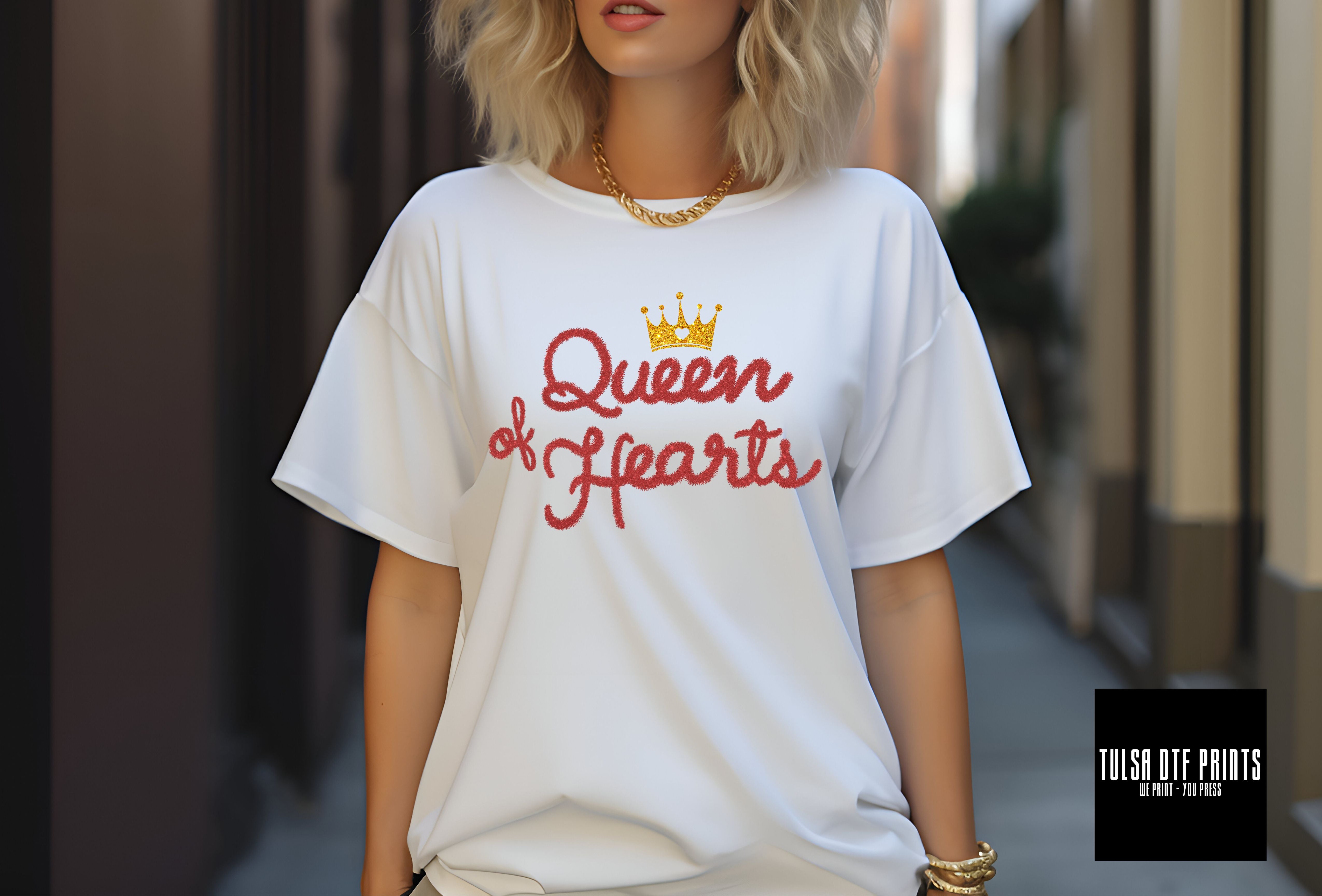 DTF QUEEN OF HEARTS TRANSFER – Tulsa DTF Prints