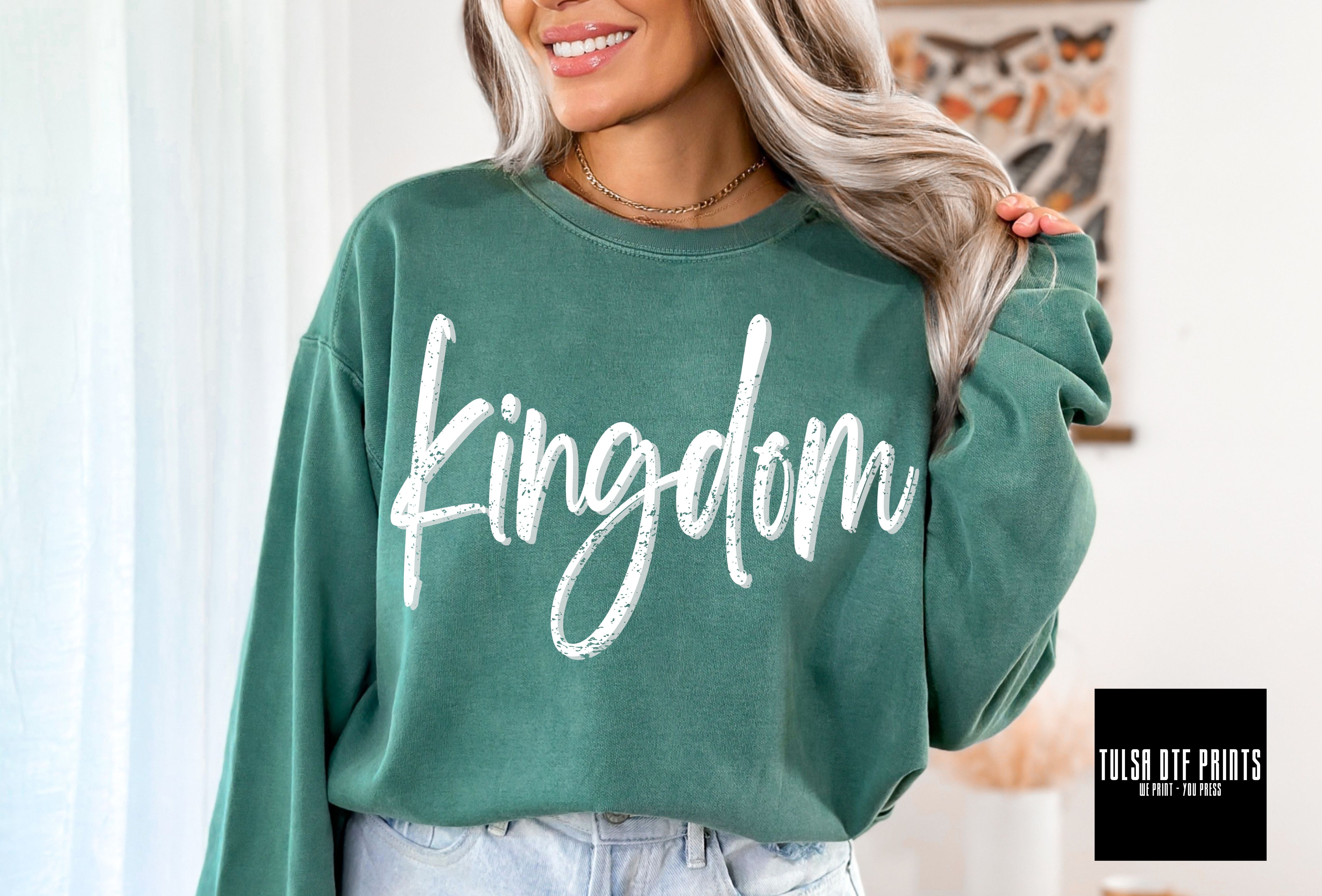 DTF KINGDOM CURSIVE SHADOW GAME DAY TRANSFER – Tulsa DTF Prints