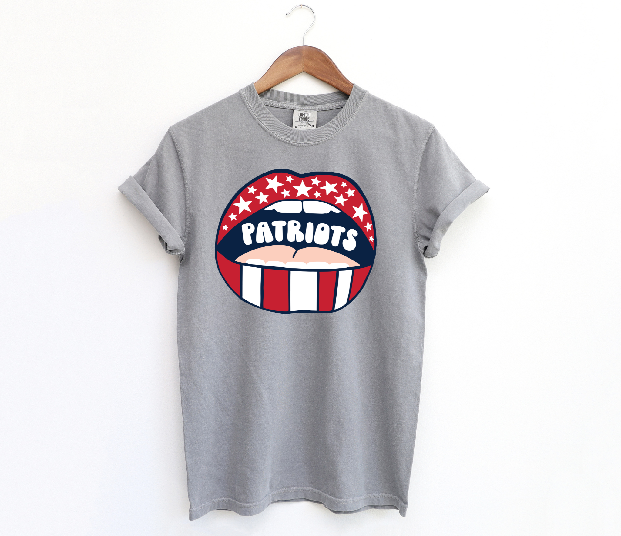 DTF PATRIOTS RED/WHITE/BLUE LIPS REG TRANSFER – Tulsa DTF Prints