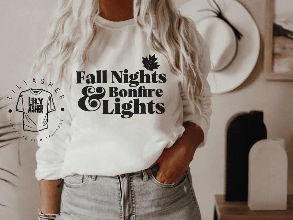 DTF Fall Nights & Bonfire Lights Transfers – Tulsa DTF Prints