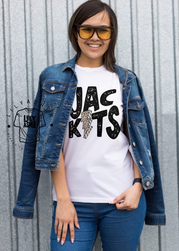 DTF JACKETS BLACK LIGHTNING BOLT TRANSFER – Tulsa DTF Prints