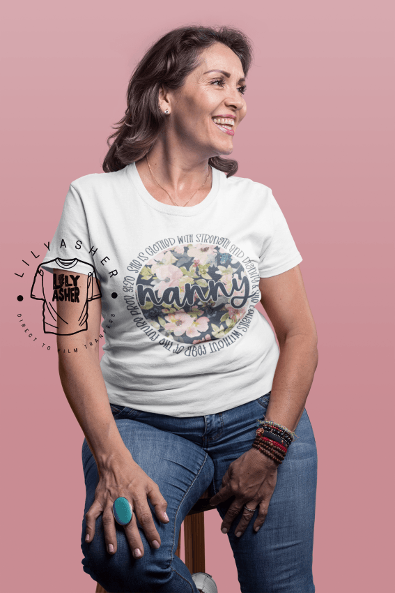 DTF NANNY CLOTHED IN STRENGTH TRANSFER – Tulsa DTF Prints