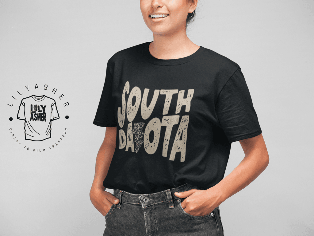DTF SOUTH DAKOTA CREAM LIGHTNING BOLT TRANSFER – Tulsa DTF Prints